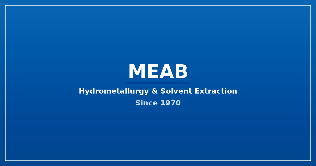 MEAB – Hydrometallurgical Equipment & Solvent Extraction